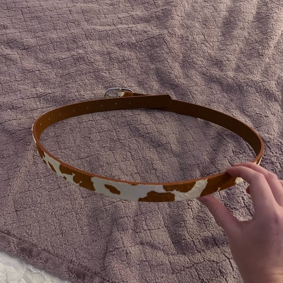 Accessories | Cow Print Belt | Poshmark